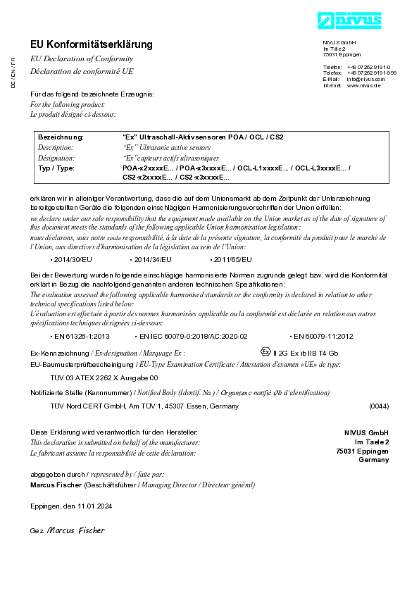 POA Correlation Wedge Sensor v2 | Nivus